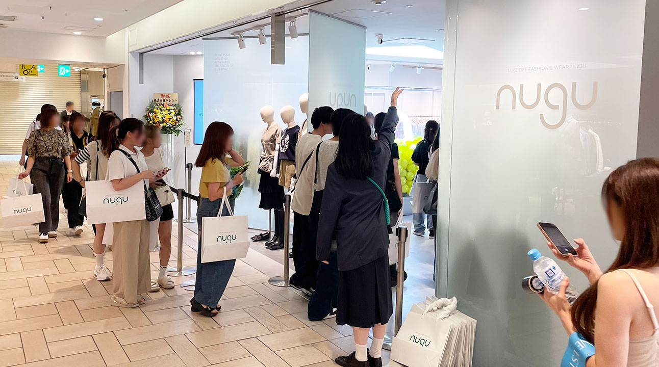 「nugu」ルミネエスト新宿店（日本1号店） | 株式会社ビーツ（BEEATS）